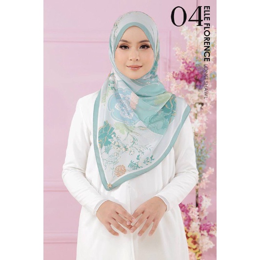💙 Sofearose Elle Florence 💙 Square Scarf Long Shawl hijab 💙 Original by Sofearose 💙 Celine Matte ...