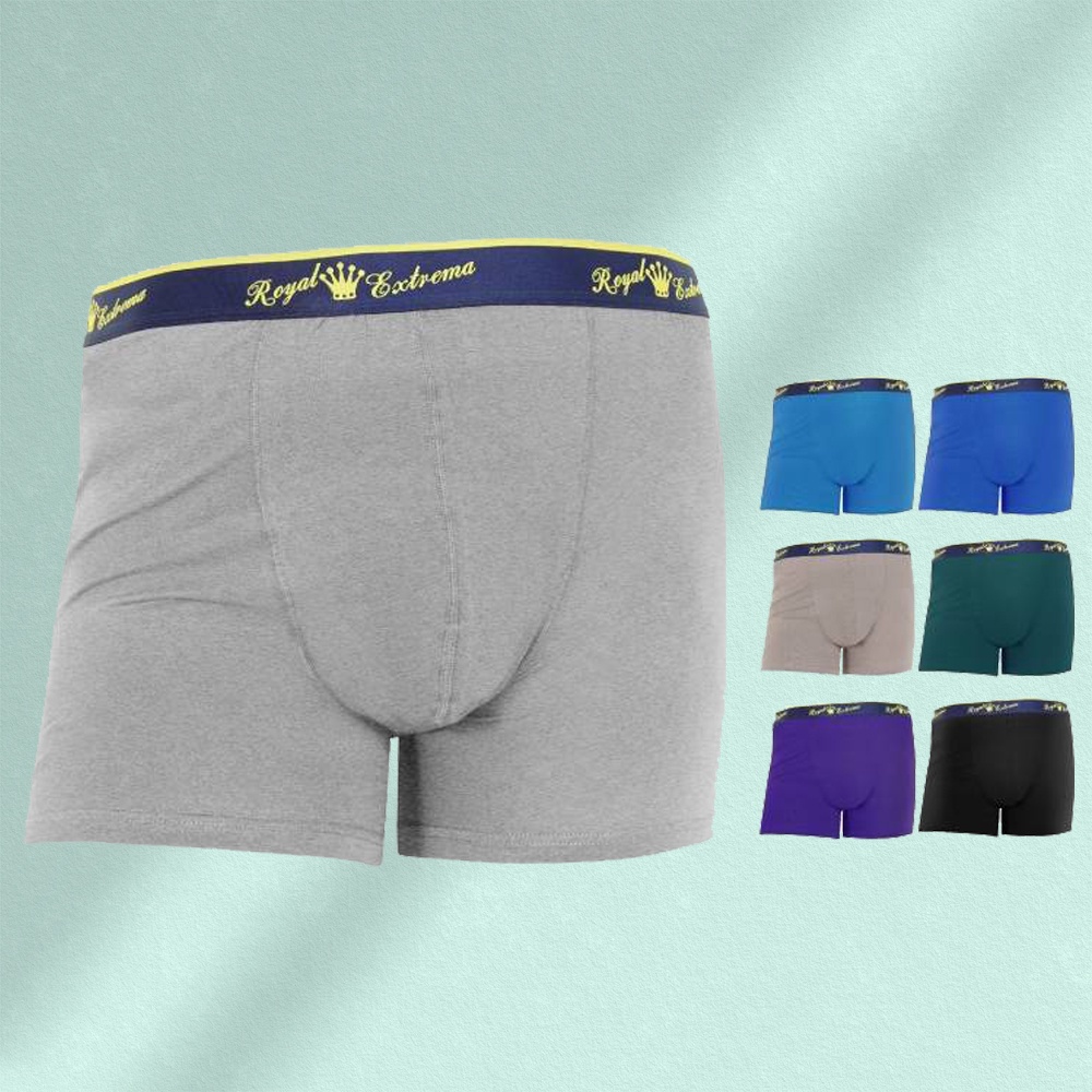 ROYAL EXTREMA Big Size Bamboo Fiber Yarn Boxer REB5001 (2 pieces/box ...