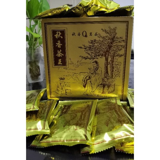 秋香茶王金庄 Qiu Xiang Tea King "Golden Pack"（24 packs x 15gm）中国茶叶/秋香茶王/茶叶/小茶 ...