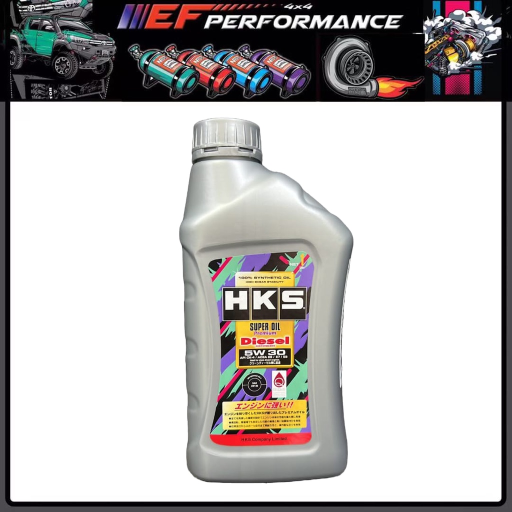 100% ORIGINAL HKS SUPER DIESEL OIL PERFORMANCE 5W30 CK4 1L FULLY ...