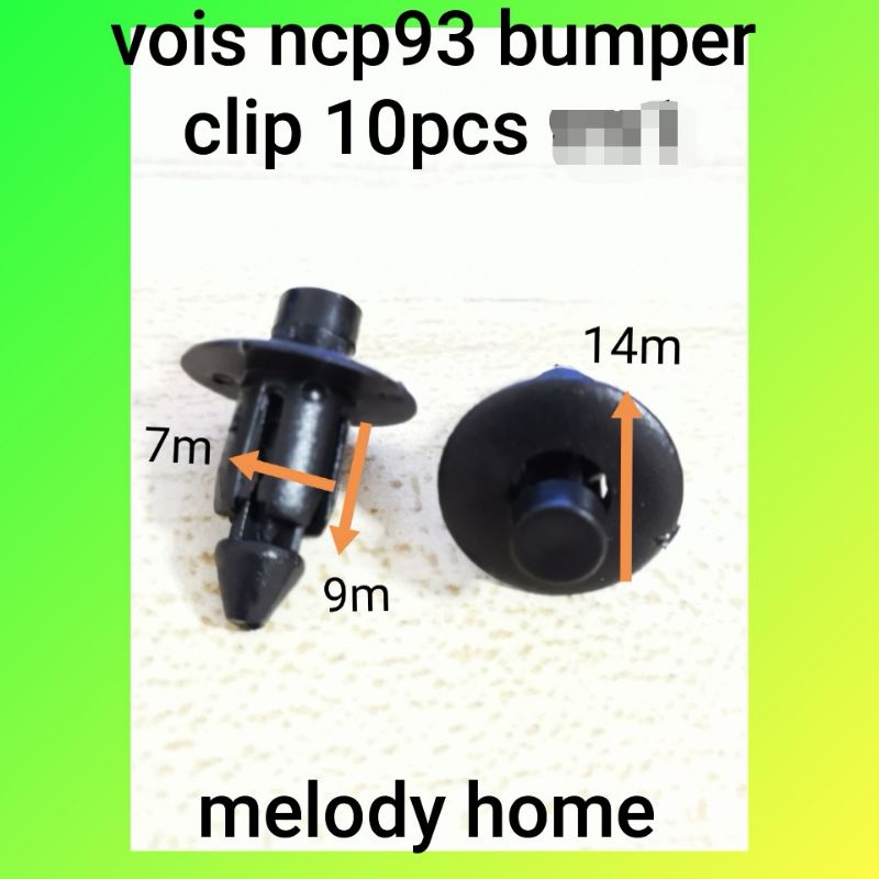TOYOTA VIOS NCP93 2008-2012 DEPAN KLIK BUMPER FRONT BUMPER CLIP(10pcs ...