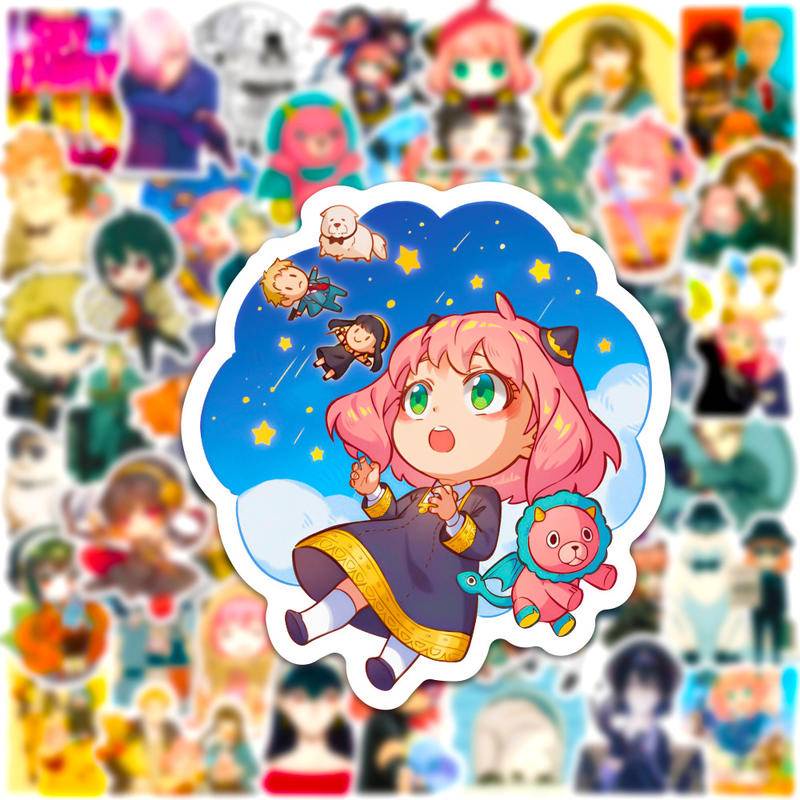 50Pcs/Lot Anime Spy x Family Stickers Loid Forger Anya Forger Yor ...