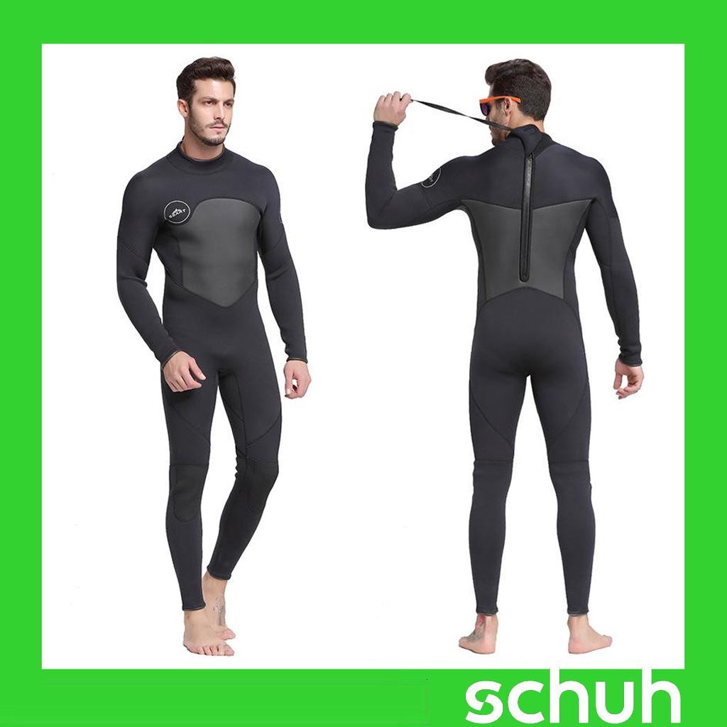 SBART Neoprene Wetsuit Men's Scuba Diving Suit One-piece Diving Set ...