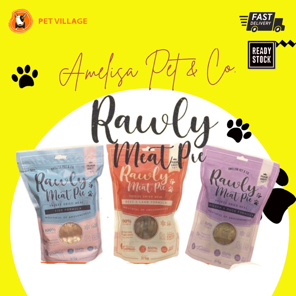 AMELISA PET & CO. Rawly Meat Pie Beef & Lamb/Chicken & Duck/Salmon ...