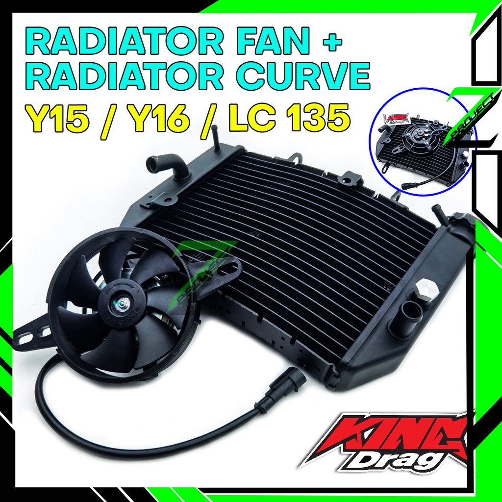 Big Radiator Racing Besar Curve King Drag Yamaha Y15 / Y16 / LC 135 ...