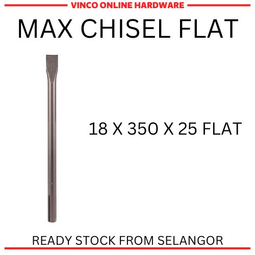 SDS MAX Hammer Chisel 18 X 350 FLAT/ 18 X 450 FLAT / Chisel Bit Hacker Electric Rotary Hammer ...