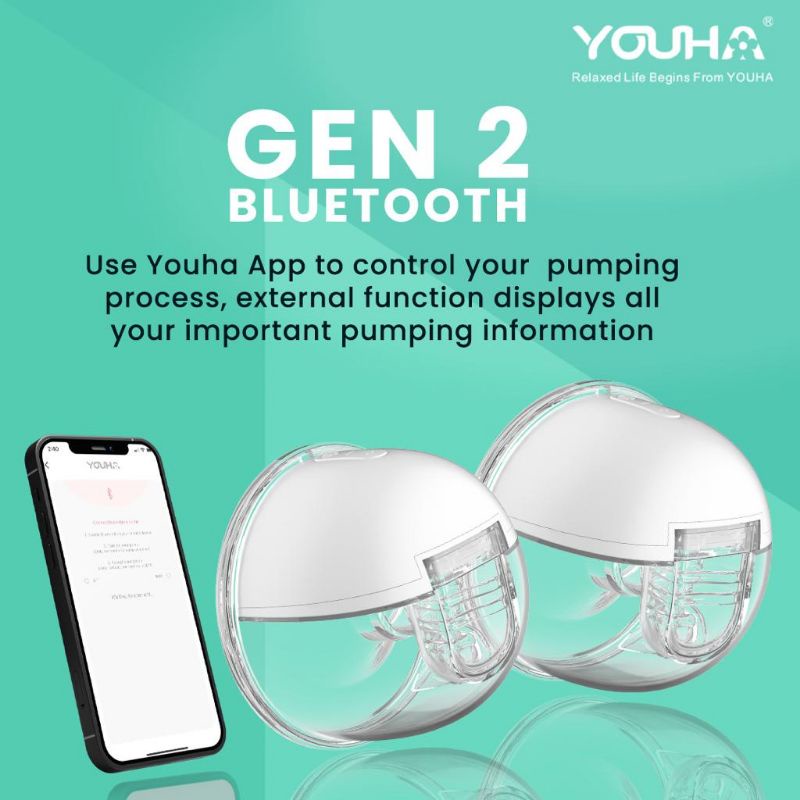 YOUHA AVA GEN 2 BLUETOOTH WIRELESS HAND FREE CUP RECHARGEABLE BREAST ...