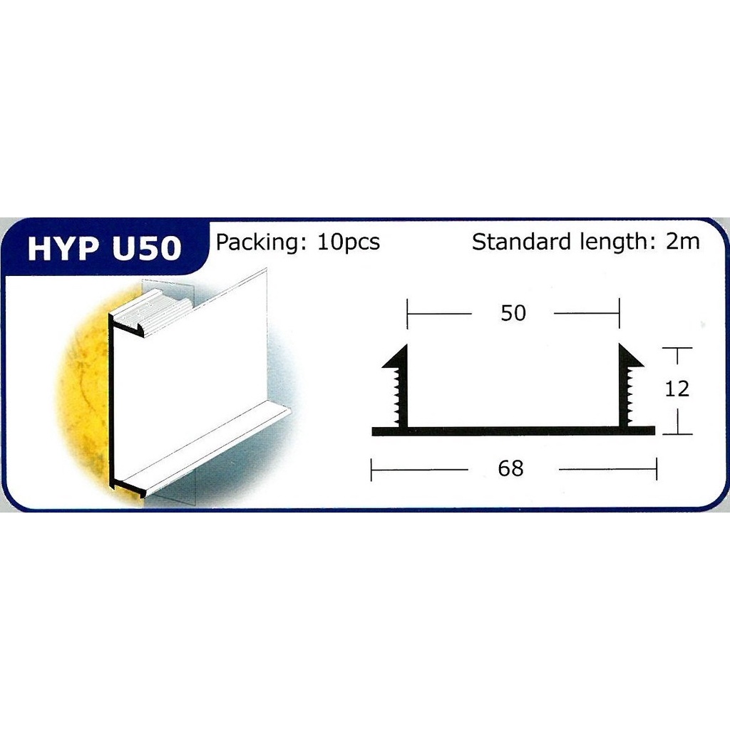 PVC GROOVE LINE/PVC GROOVE JOINT/PVC WALL LINING HYP U50 | Shopee Malaysia