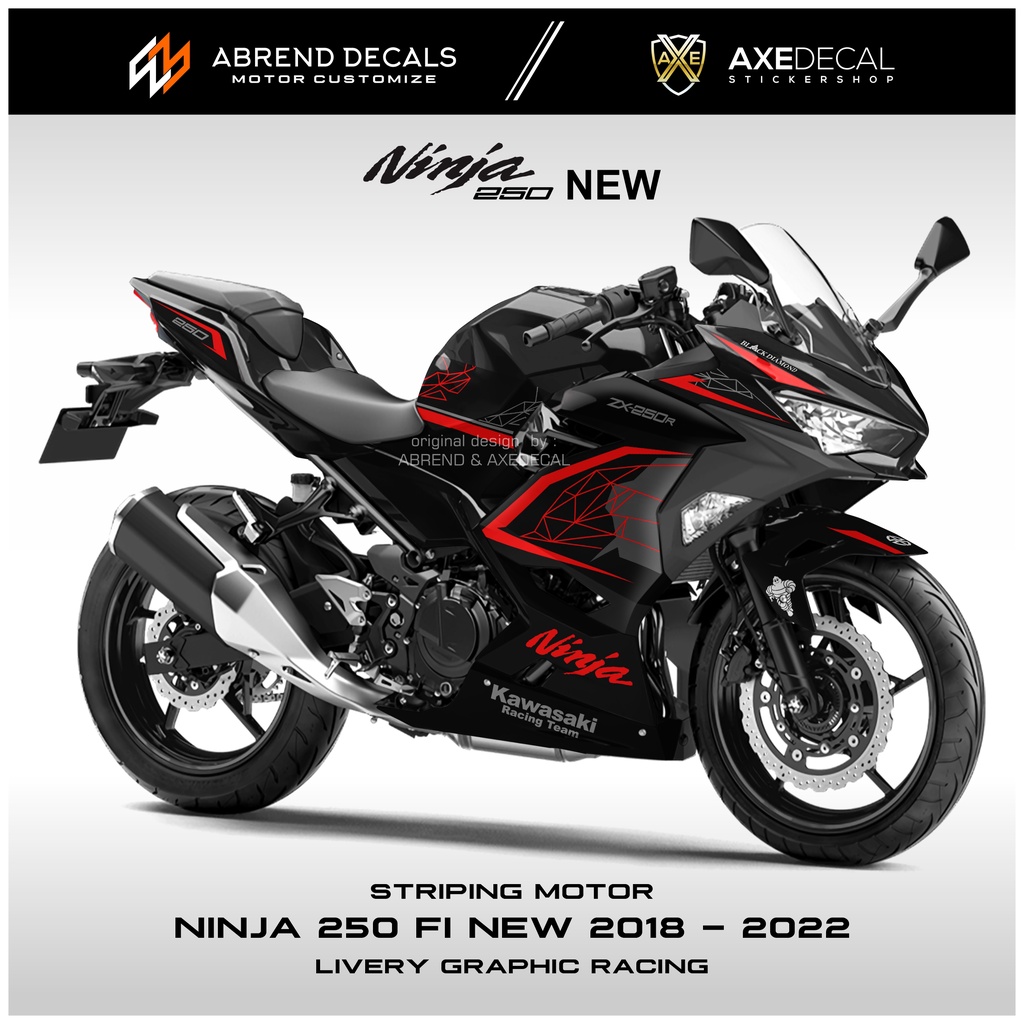 Striping Ninja 250 FI New 2018 - 2022 Graphic Custom / New Kawasaki ...