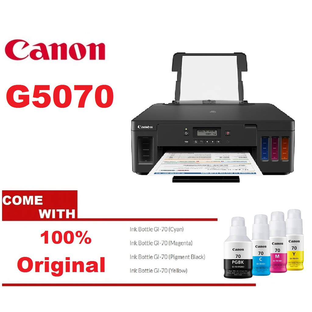 PIXMA G5070 / G6070 / G7070 Refillable Ink Tank Wireless Printer for ...