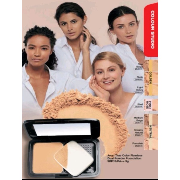 Avon Flawless Truematte Dual Powder Foundation 9g | Shopee Malaysia