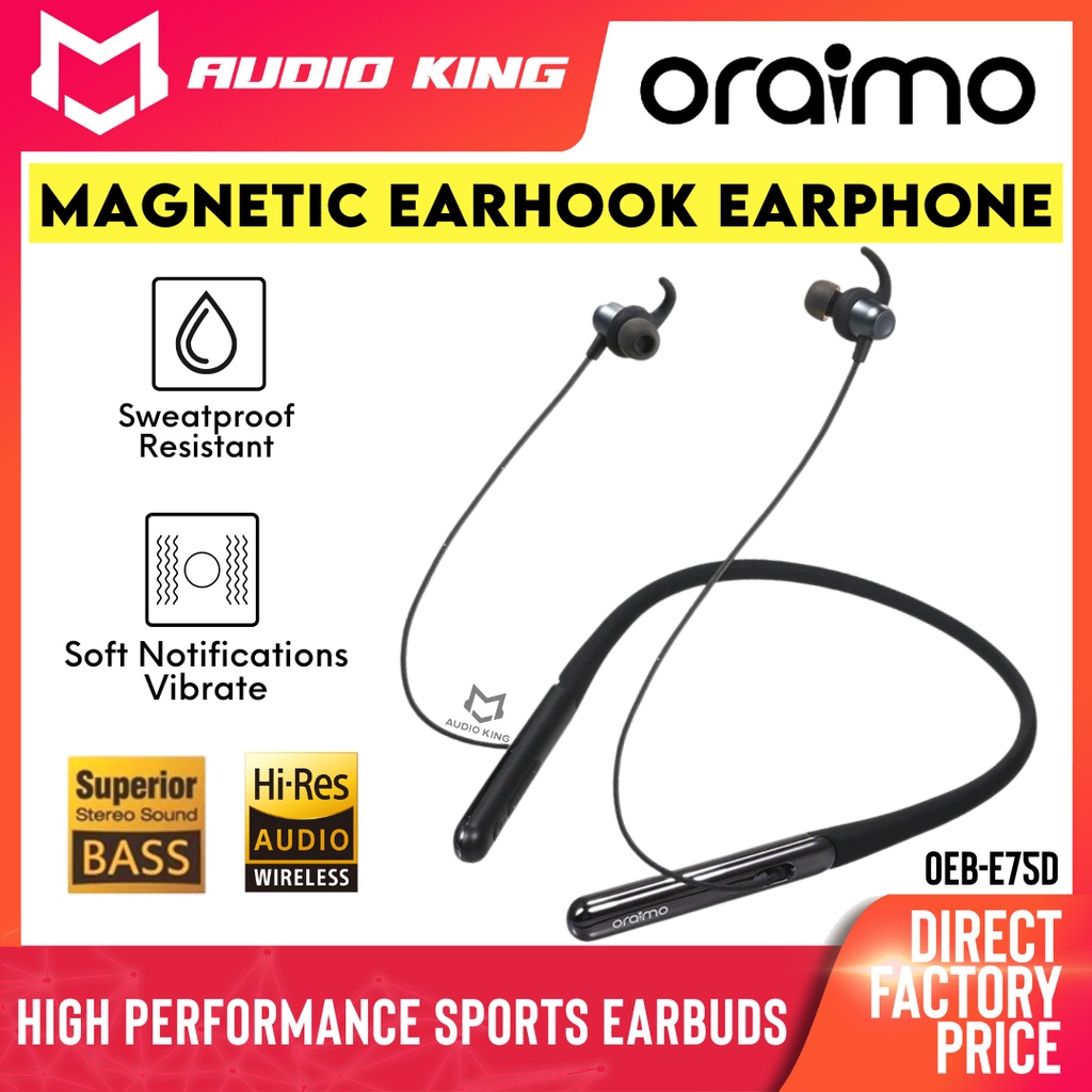 ORAIMO Bluetooth Earphone Sport Earphone Wireless Neckband Earphone ...