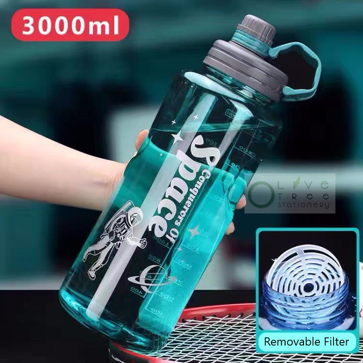Large Capacity LeakProof Water Bottle/Botol Air Besar/大容量水瓶 | Shopee ...