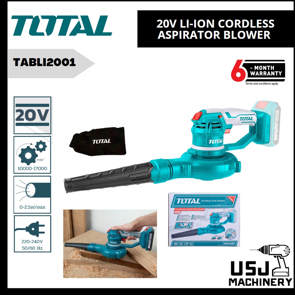 Total 20V Li-ion Cordless Aspirator Blower TABLI2001 | 6 Months ...