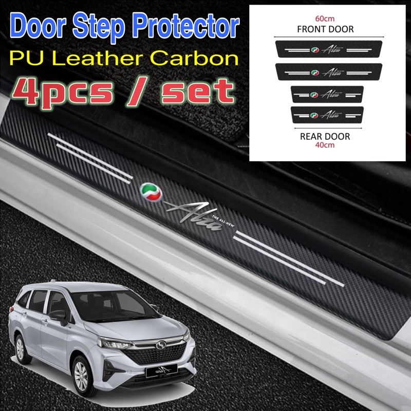 Alza myvi Car Door Sill Sticker Front Rear Step Strip Anti Scratch ...