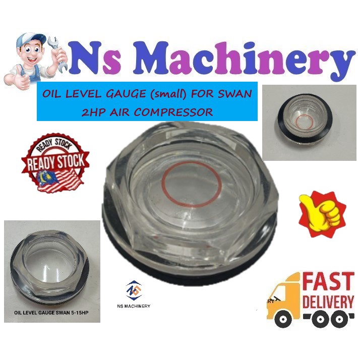 OIL LEVEL GAUGE (small) FOR SWAN 2HP AIR COMPRESSOR | Shopee Malaysia