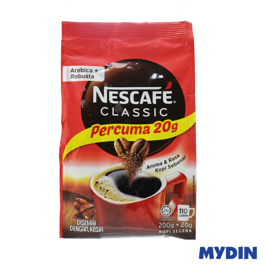 Nescafe Classic Refill Pack 200g FOC 20g | Shopee Malaysia