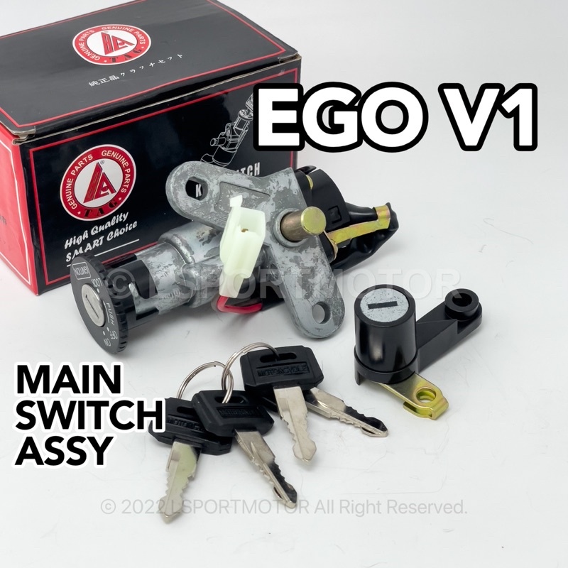 YAMAHA EGO V1 MAIN SWITCH ASSY (TAG) IGNITION SWITCH KEY LOCK STARTER ...