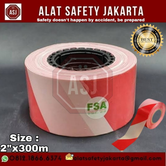 MERAH PUTIH Safety Line Police Line Project Fsa 2 "X300M Red And White ...