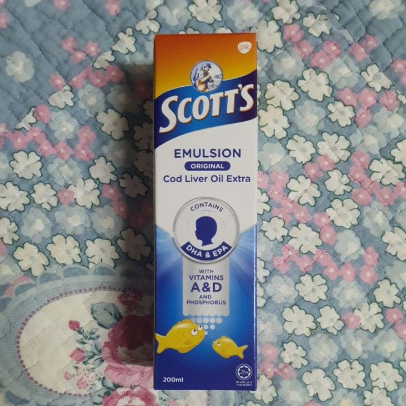Scott's Emulsion Original Cod Liver Oil Extra 200ml (Expiry Date:07/ ...