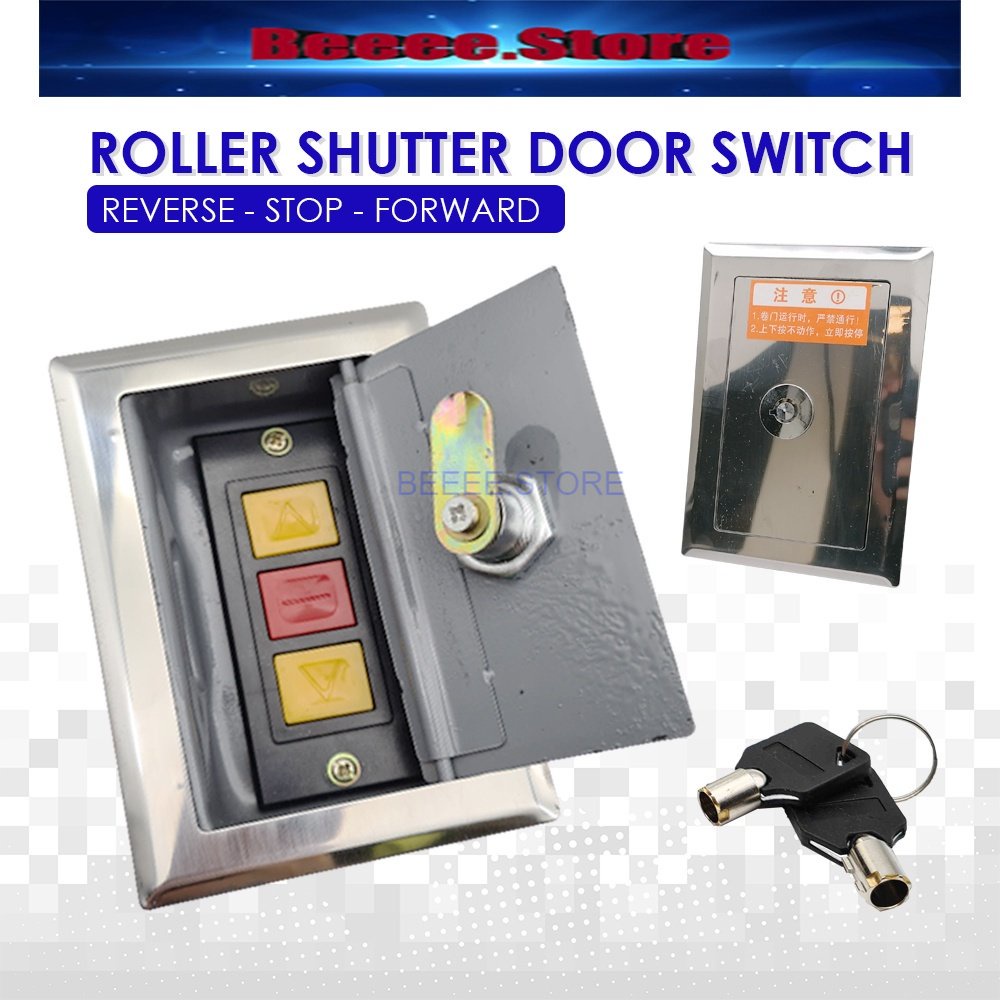 3 Channel 🔥 Fire Shutter Doors Button Switch Box for Shopping mall ...