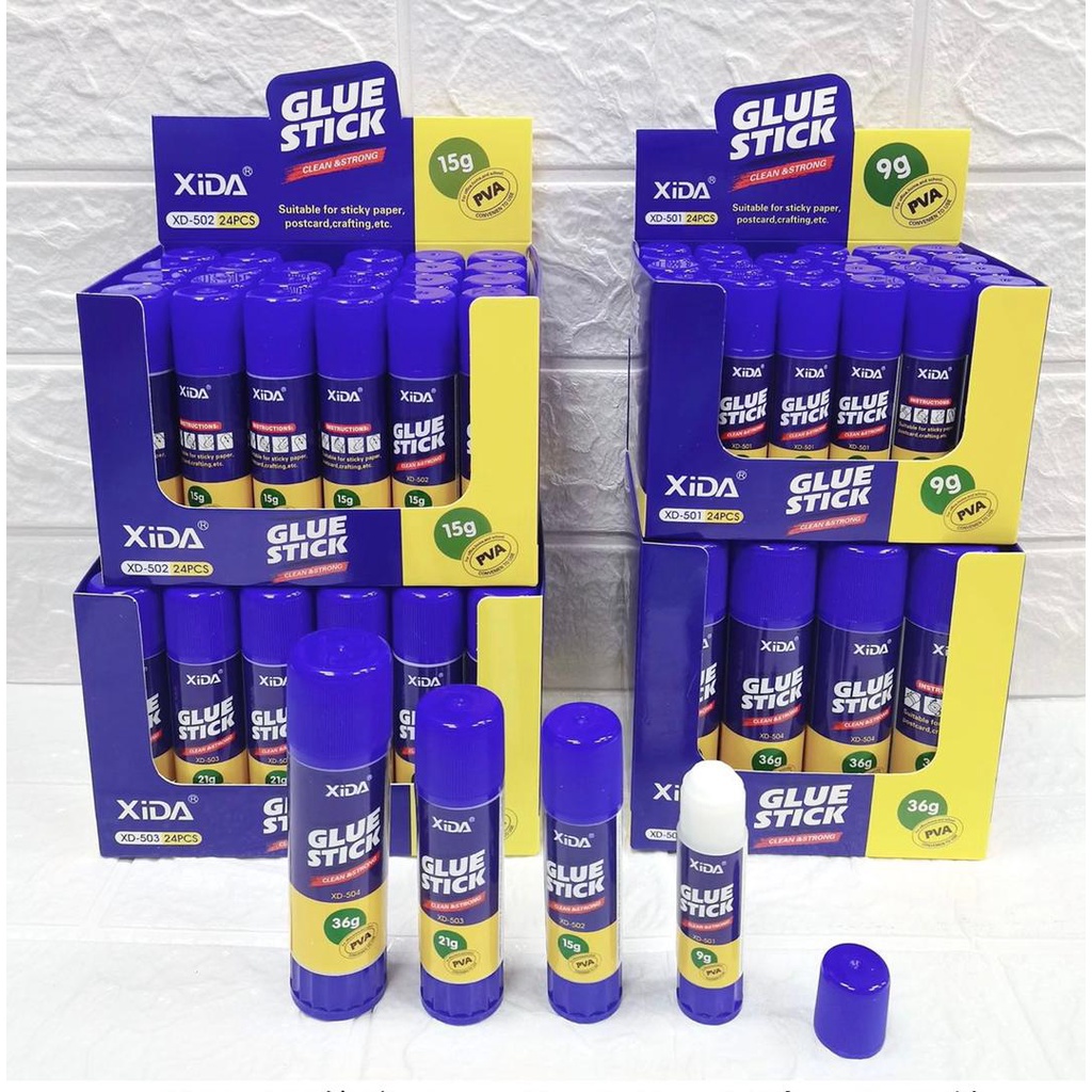 XIDA Adhesive Glue Stick 9g & 21g | Shopee Malaysia