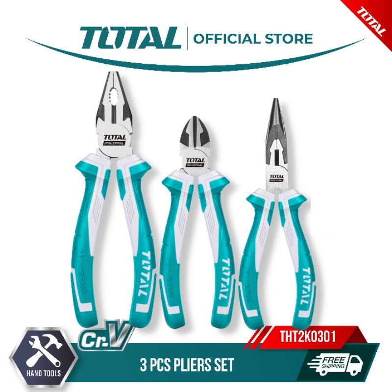 Total Pliers Set (3 Pcs) THT2K0301 | Shopee Malaysia