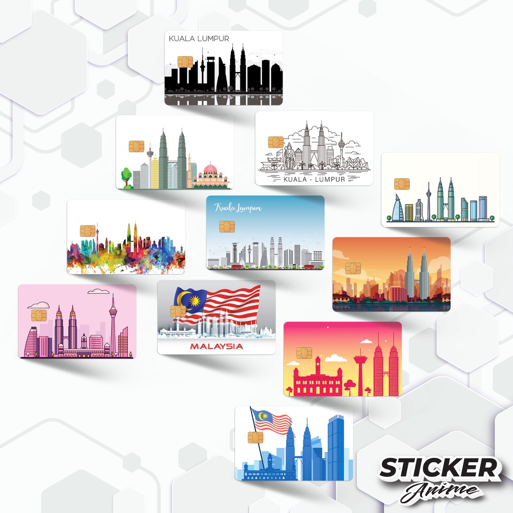 Sticker Anime Malaysia Kuala Lumpur Merdeka Card Cover Skin Access ...