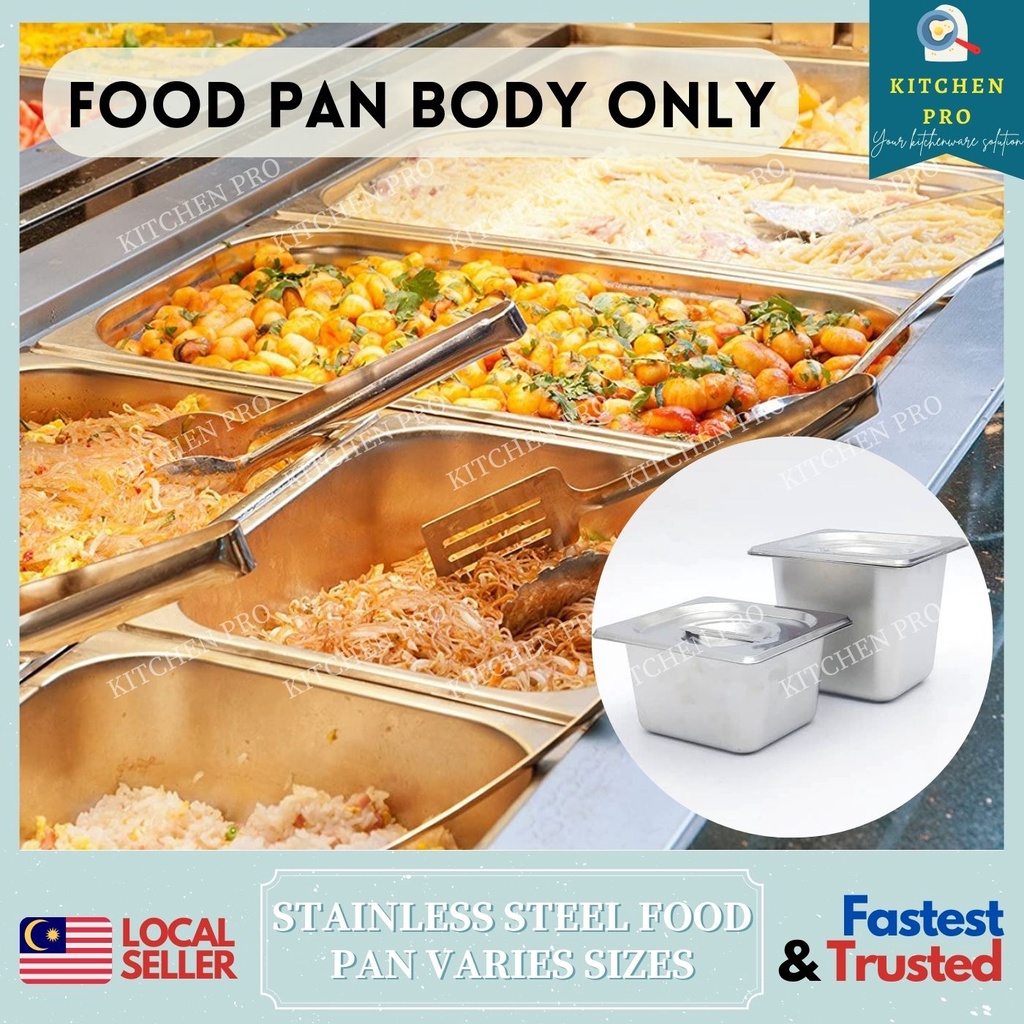 𝐊𝐈𝐓𝐂𝐇𝐄𝐍 𝐏𝐑𝐎 | [BODY] Stainless Steel Buffet Food Pan / Buffet Stainless ...