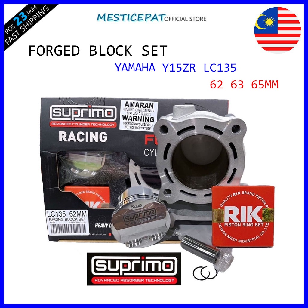 Suprimo forged block set Y15ZR/LC135 62/63/65mm BLOCK RACING Y15 V1 ...