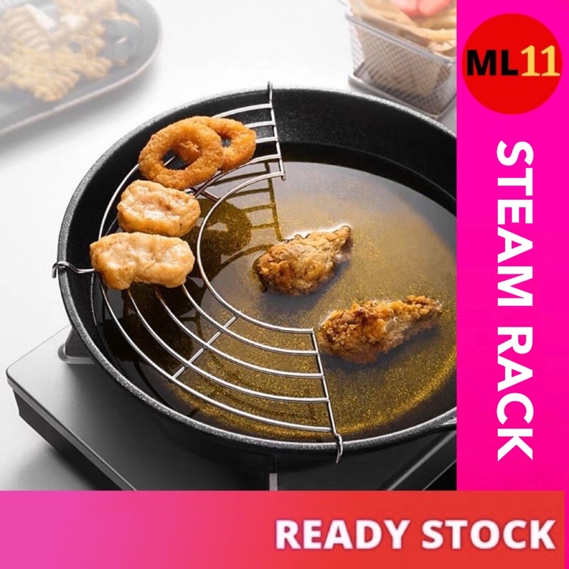 JOHN CRAFT Semicircle Steam Rack Drain Oil Filter Rack Holder (30cm ...