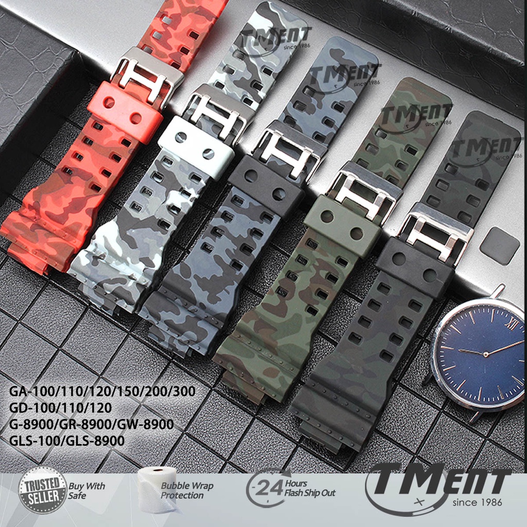 Army Rubber Resin Strap G Shock GA110 GA100 GD100 GD120 G8900 Men Sport ...