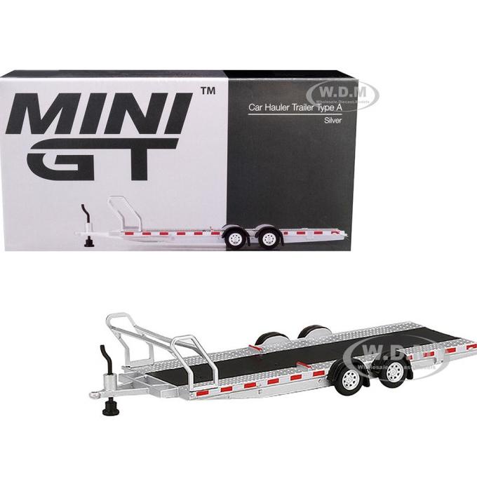 Mgtac15 CAR HAULER TRAILER TYPE A SILVER DIECAST MINIGT MINI GT MGT ...