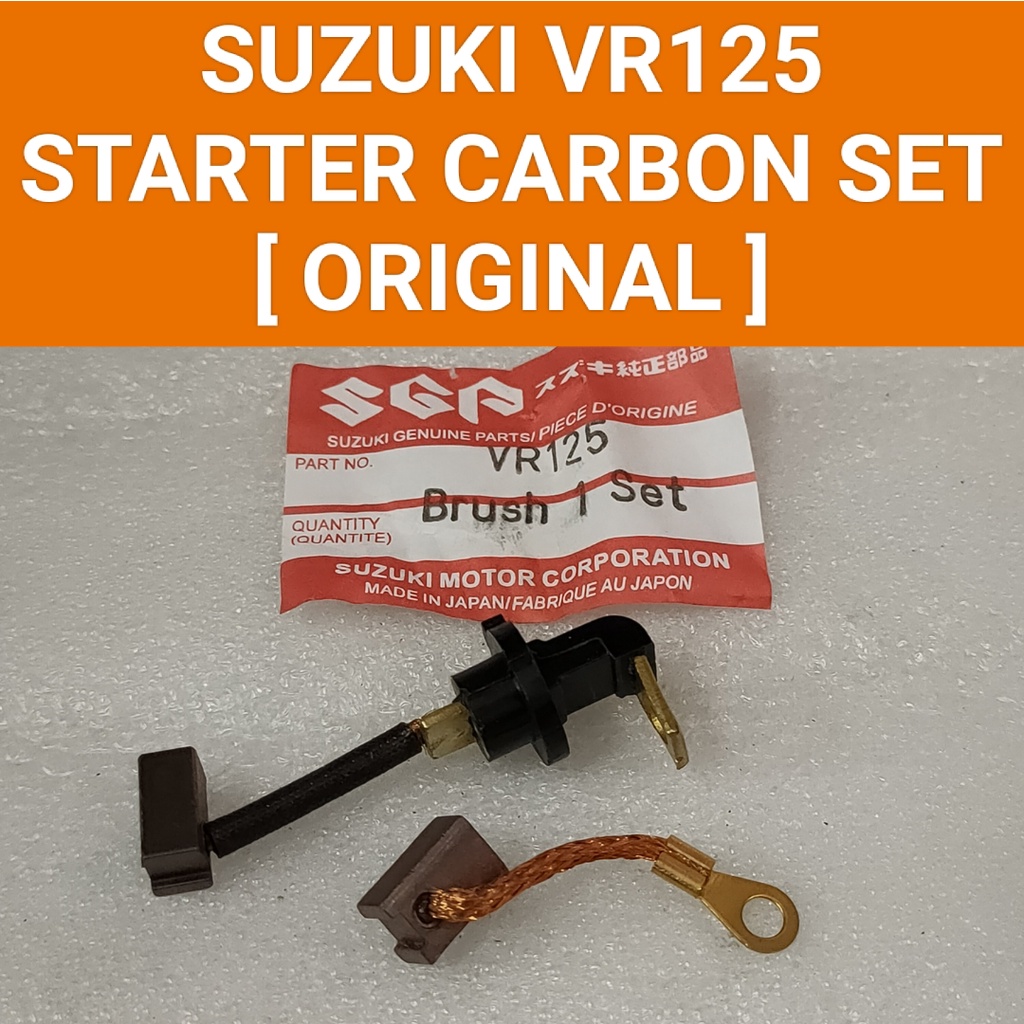 SUZUKI VR125 ( ORIGINAL ) STARTER MOTOR CARBON SET | Shopee Malaysia