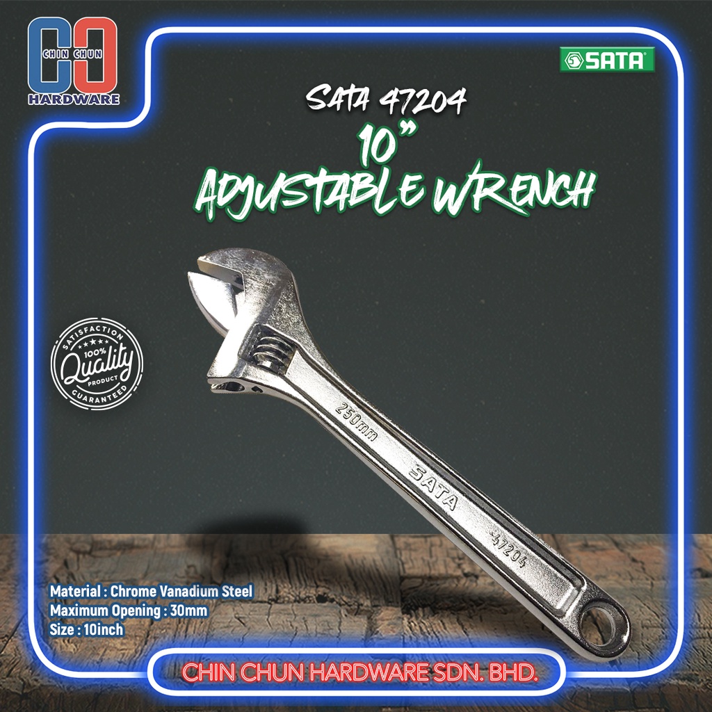 SATA ADJUSTABLE WRENCH 10" | Shopee Malaysia