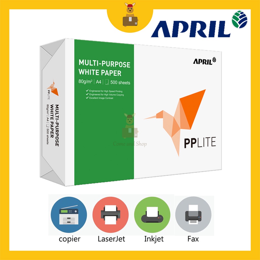 April PP LITE A4 Paper Copy Paper (70gsm / 500 Sheets) (PER REAM ...