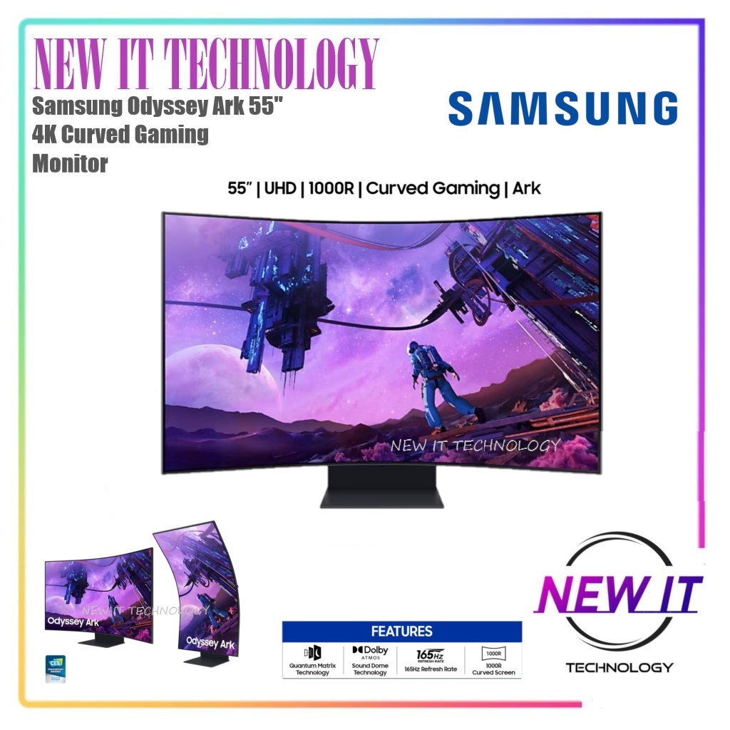Samsung Odyssey Ark 2 G97 LS55BG970NEXXS & G97NC LS55CG970NEXXS Gaming ...