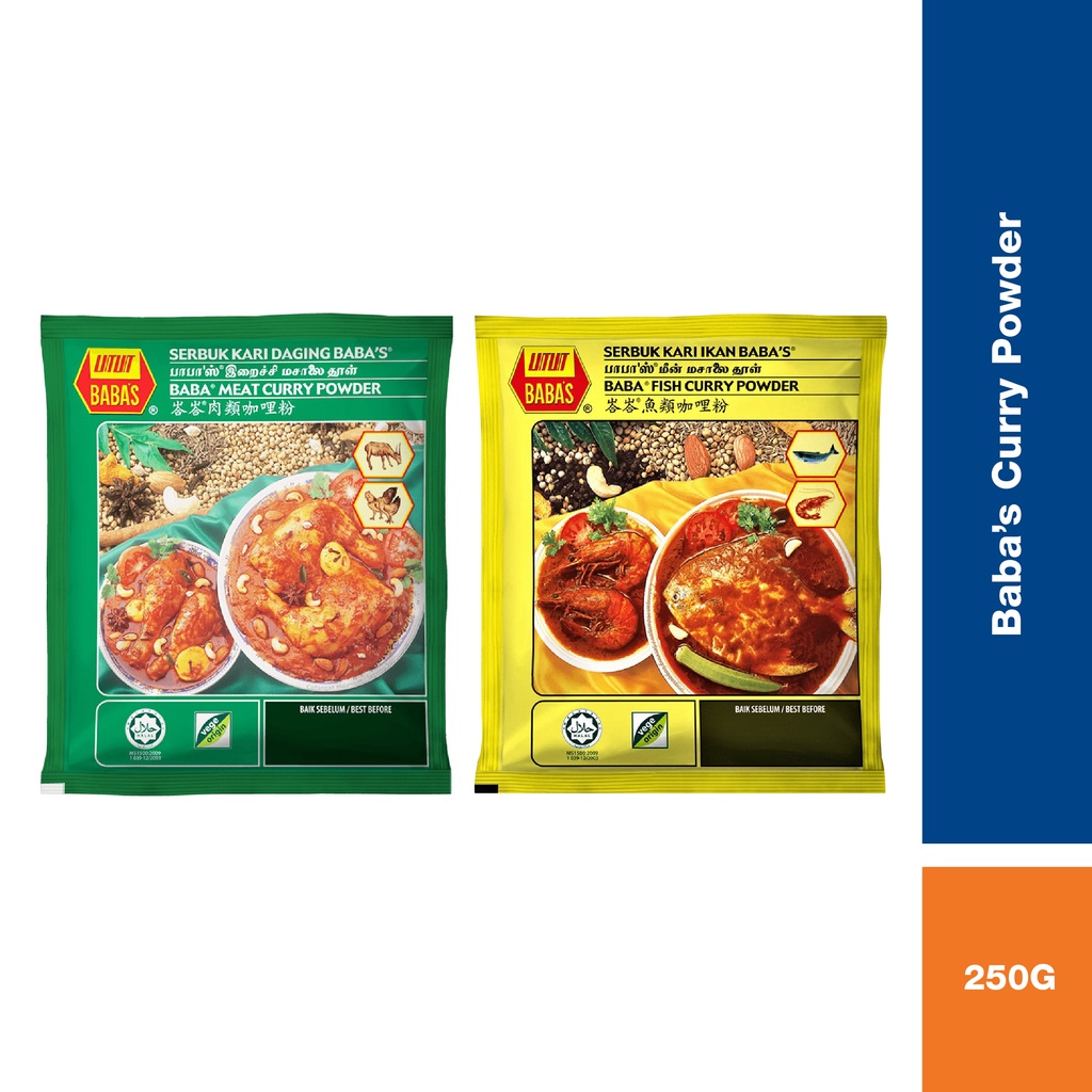 Baba's Curry Powder Meat / Fish (250g) | Shopee Malaysia