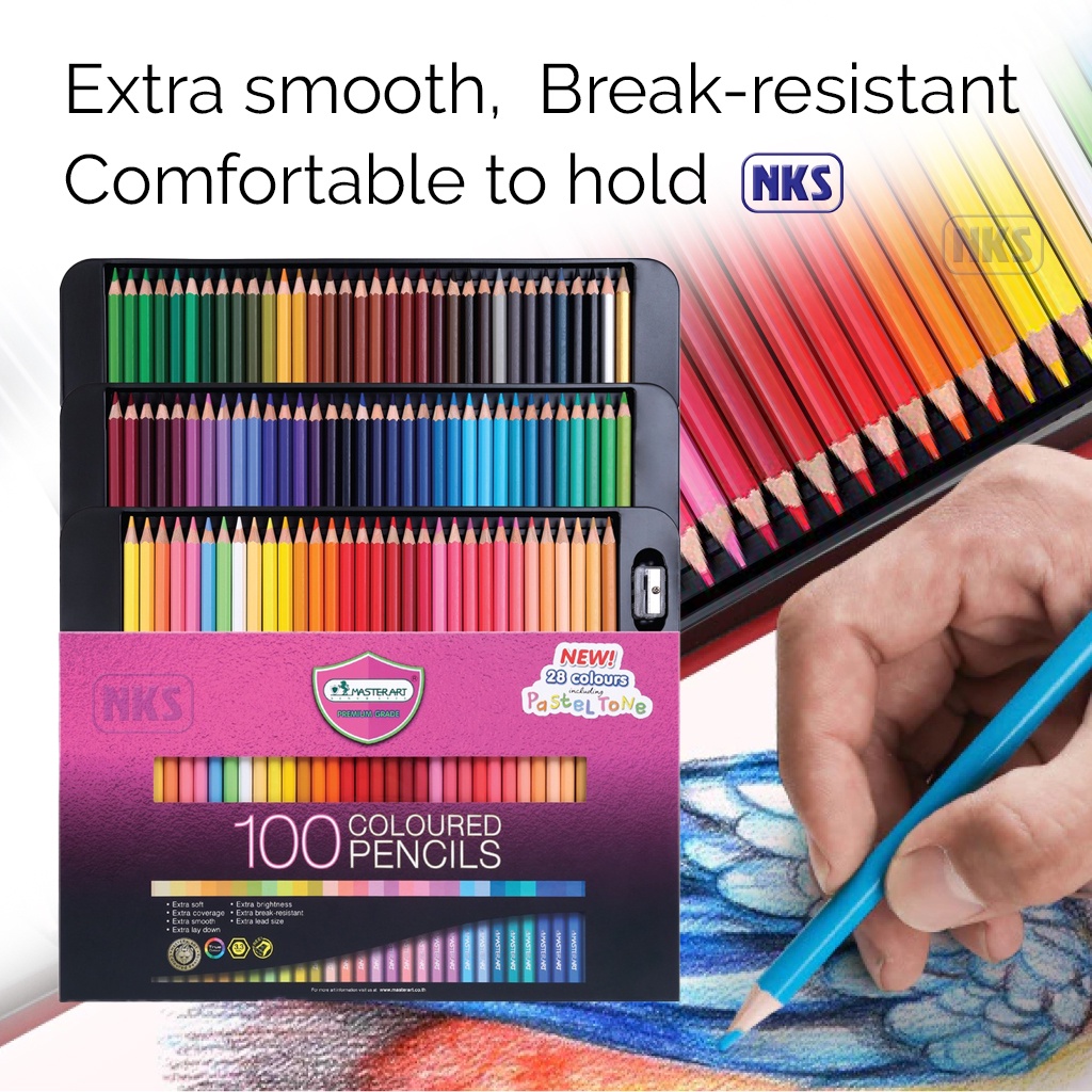 MASTER ART MASTER SERIES COLOUR PENCILS - 100 COLOURS | Shopee Malaysia