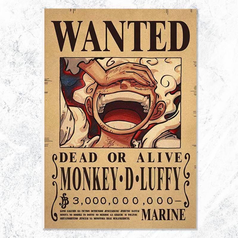 New Edition One Piece Poster 3 billion LUFFY One Piece Wanted Posters ...