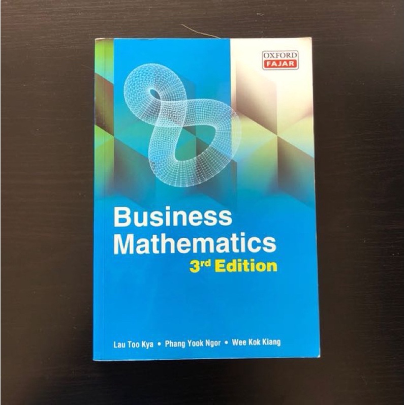 Business Mathematics 3rd Edition OXFORD FAJAR used book | Shopee Malaysia