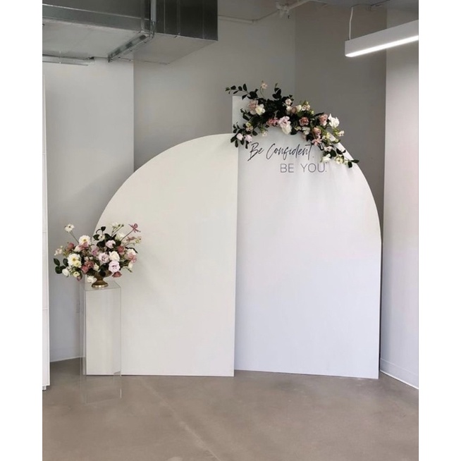 wooden 🎈party 🎊 backdrop, half moon shape, party props (foldable ...