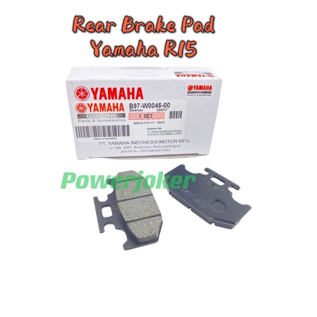 Yamaha R15 R-15 Rear Brake Pad / Belakang Brek Lining (1 Set) | Shopee ...