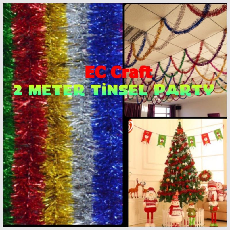 Tinsel/Hiasan Bunga Manggar/Party Decoration/Christmas Decoration圣诞节/婚庆 ...