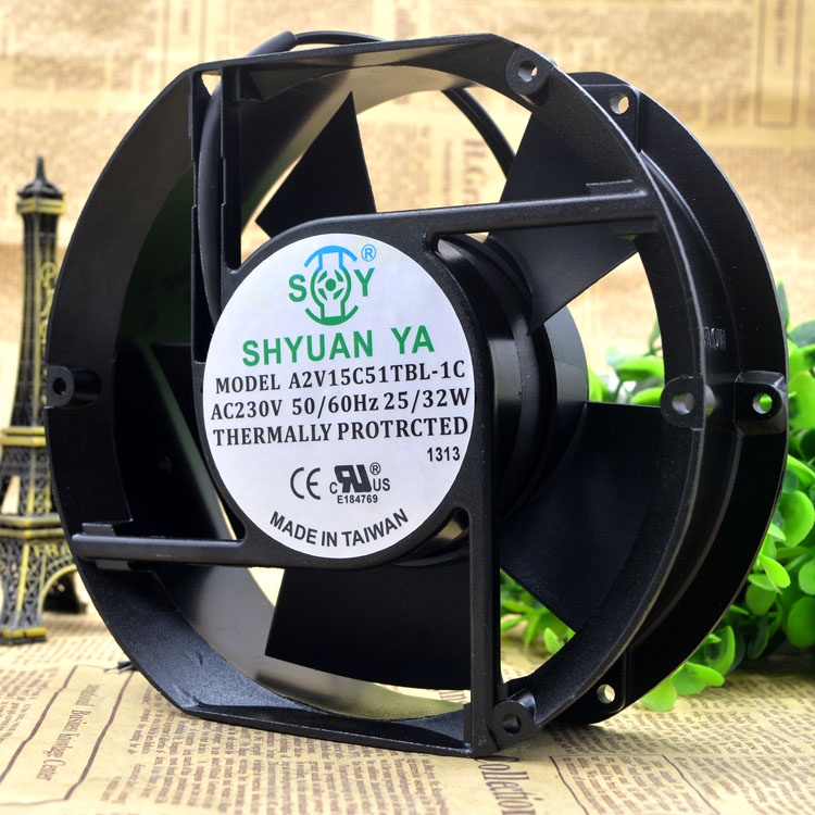SZ SHYUAN YA A2V15C51TBL-1C 17251 50 220V BALL INVERTER AXIAL FLOW FAN ...