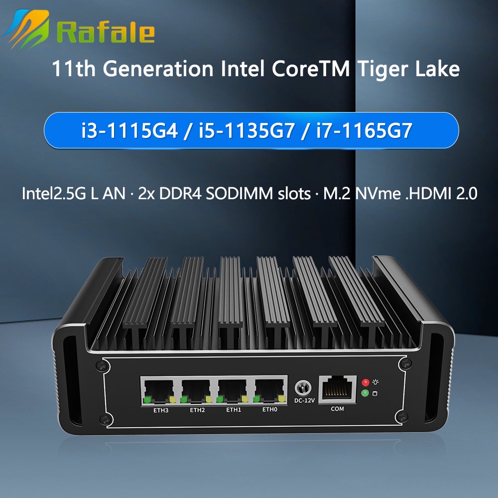 G31 11th Gen Fanless N5105 Mini PC Intel i7 1165G7 i5-1145G7 4x Intel ...
