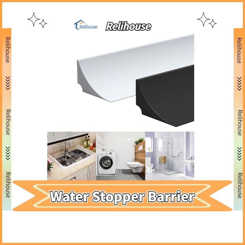 RELI Silicone Water Stopper Strip Bendable Kitchen Countertop Retaining ...
