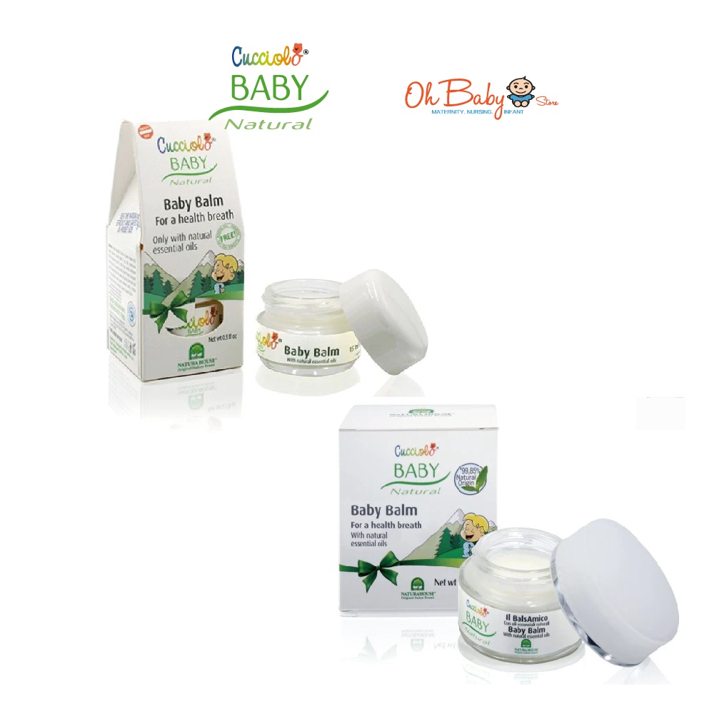 Cucciolo Baby Natural Baby Balm Soothing Ointment For a Health Breath 15ml/30ml for 3m+ | Shopee ...