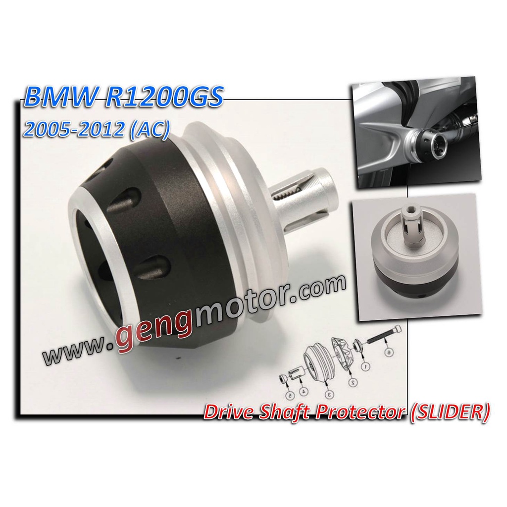 Rear Fork Axle Crash Protection Slider Crash Protector For BMW R1200GS ...