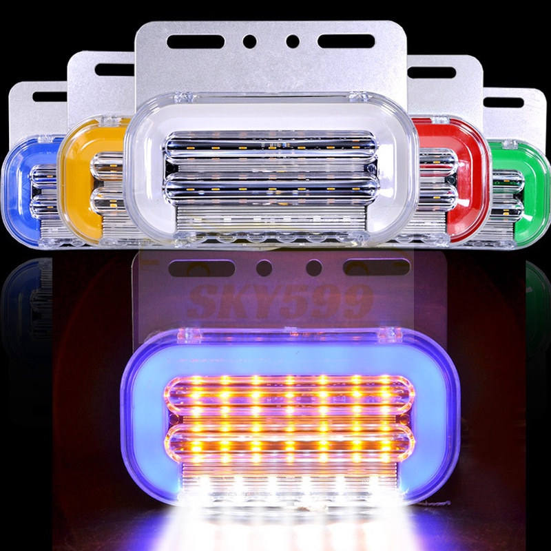 Truck Lori LED Side Lamp LED Lori Lorry 12V 24V Double Colorful Side ...